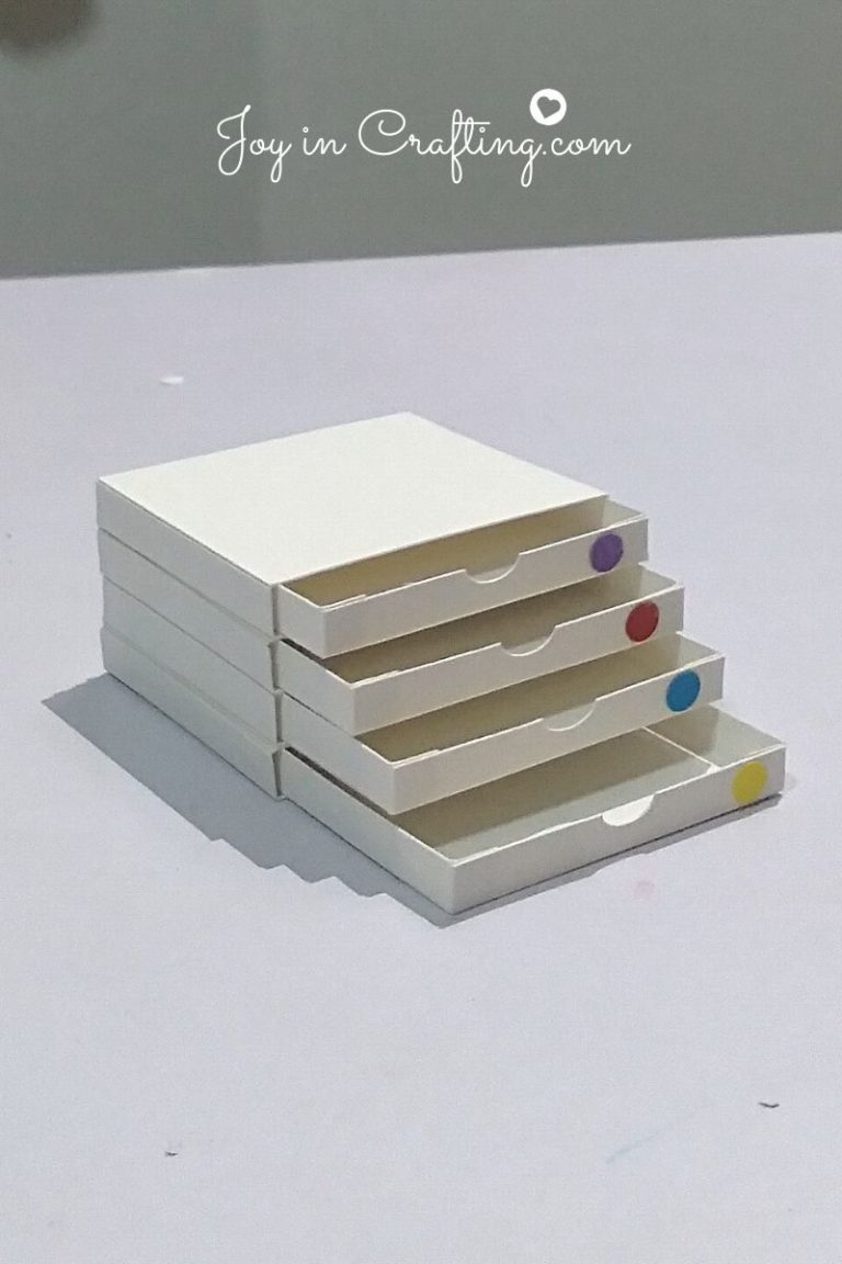 Miniature Filing Cabinet Organizer - Joy in Crafting