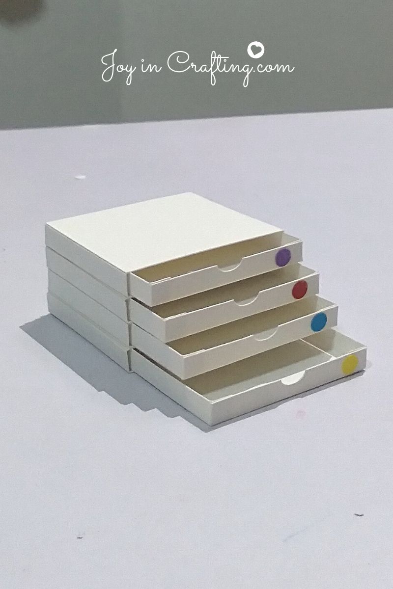 Miniature Filing Cabinet Organizer - Joy in Crafting