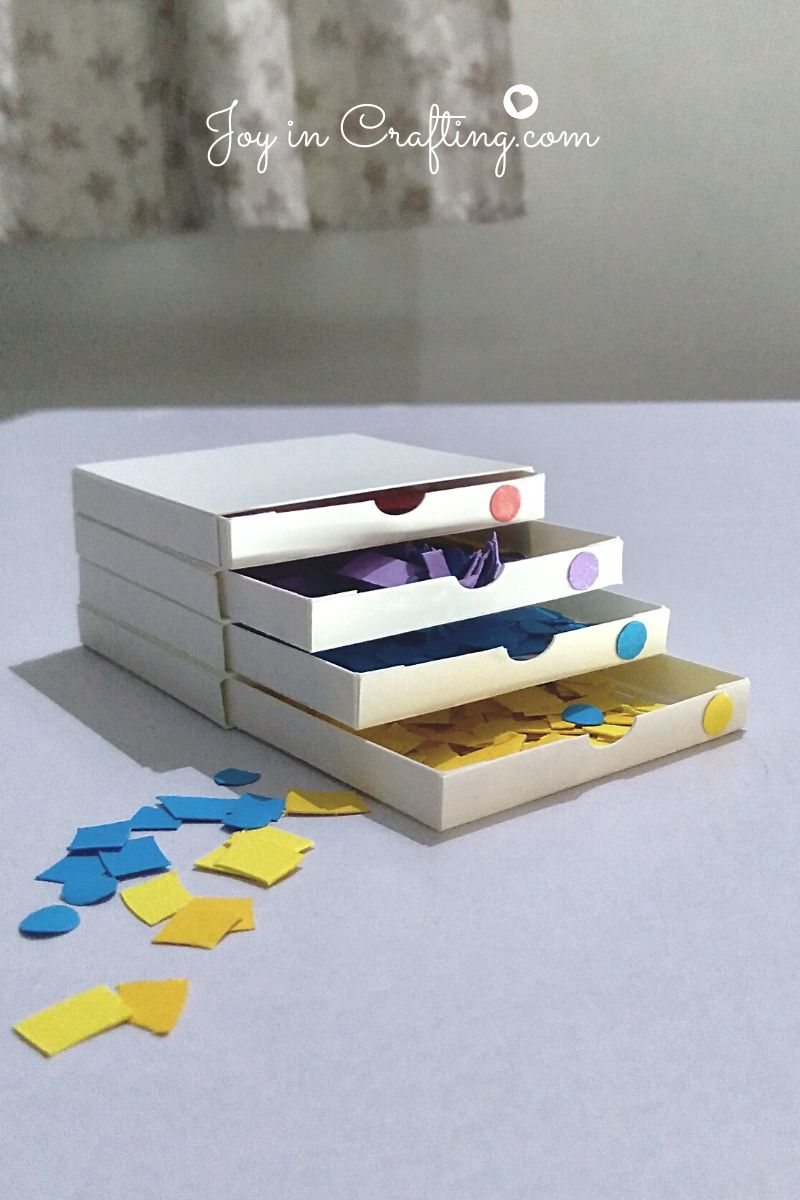 Miniature Filing Cabinet Organizer - Joy in Crafting