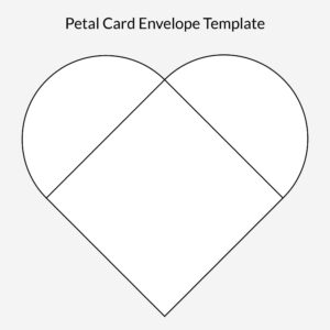 How to Make Petal Envelope Card Using a Template - Joy in Crafting