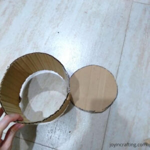 How to Make a Fake Cake with Cardboard and Wall Putty - Joy in Crafting