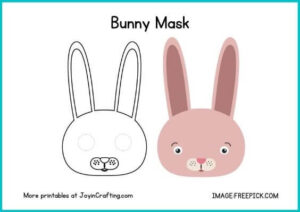 Farm Animal Mask Printable Coloring Page - Joy in Crafting