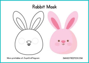 Farm Animal Mask Printable Coloring Page - Joy in Crafting
