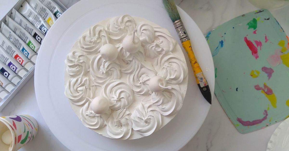 Gift Box Made of Fake Cake Tutorial - Joy in Crafting