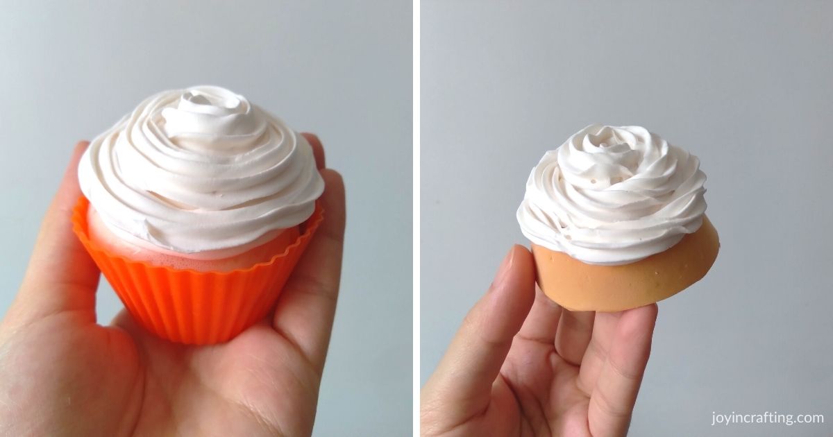 How to Make Fake Cupcake Using Air Dry Clay - Joy in Crafting