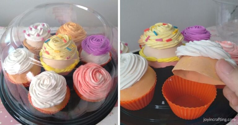 How to Make Fake Cupcake Using Air Dry Clay - Joy in Crafting