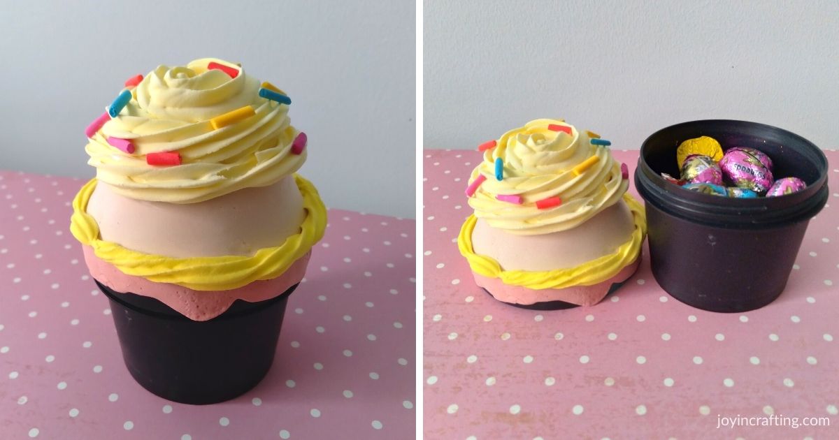 How to Make Fake Cupcake Using Air Dry Clay - Joy in Crafting