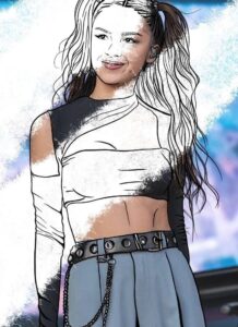 Olivia Rodrigo Coloring Page Sour Album - Joy in Crafting
