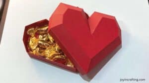 Paper Heart Box Tutorial for Valentine's Day - Joy in Crafting