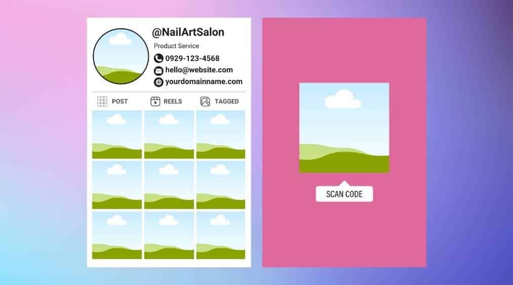 Instagram Business Card Template Editable In Canva Joy In Crafting Instagram Business Card Template Editable In Canva Joy In Crafting