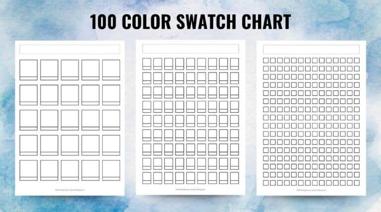 Printable Color Swatch and Color Wheel Templates - Joy in Crafting